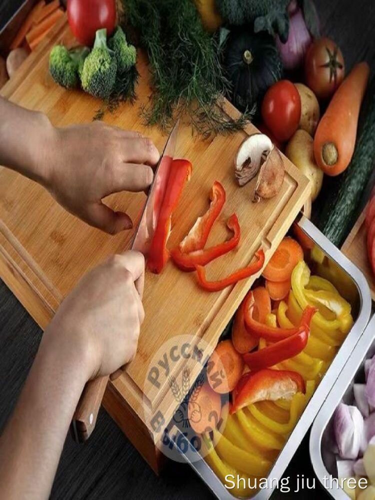 Нож для нарезки овощей из дерева 40.002 см х 30.008 см, 3 шт для кухни, для овощей