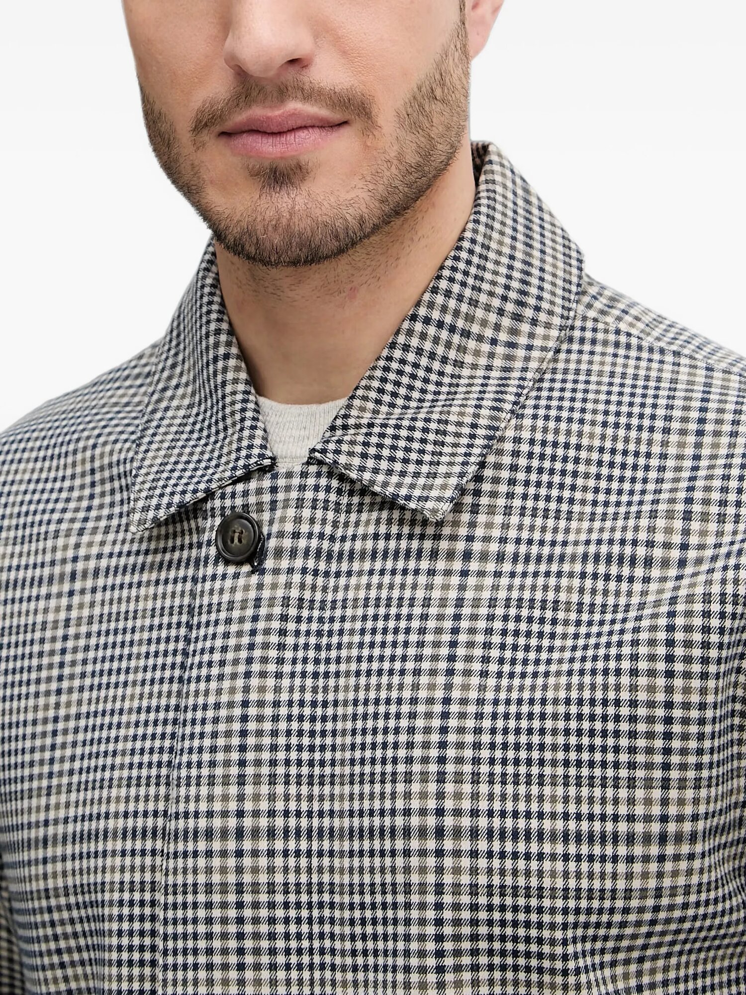 Пальто Barbour Roking check-pattern single-breasted coat, размер 48, разноцветный — фото 1