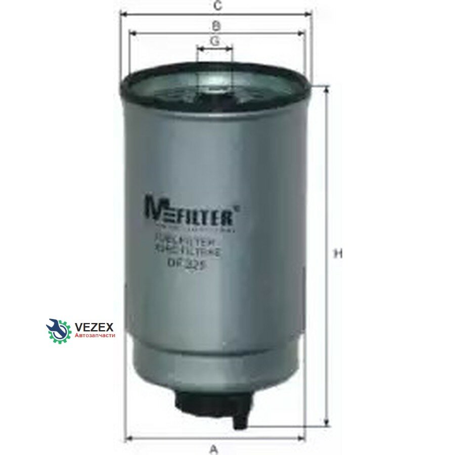 M-FILTER DF325 фильтр топливный!\ Ford Transit 2.5D/TD/TDI