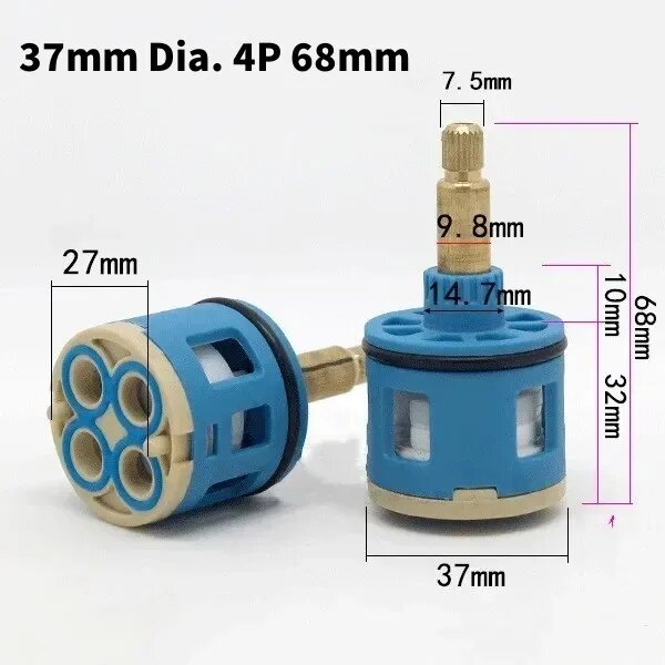 Картридж смесителя 37mm Dia. 4P 68mm