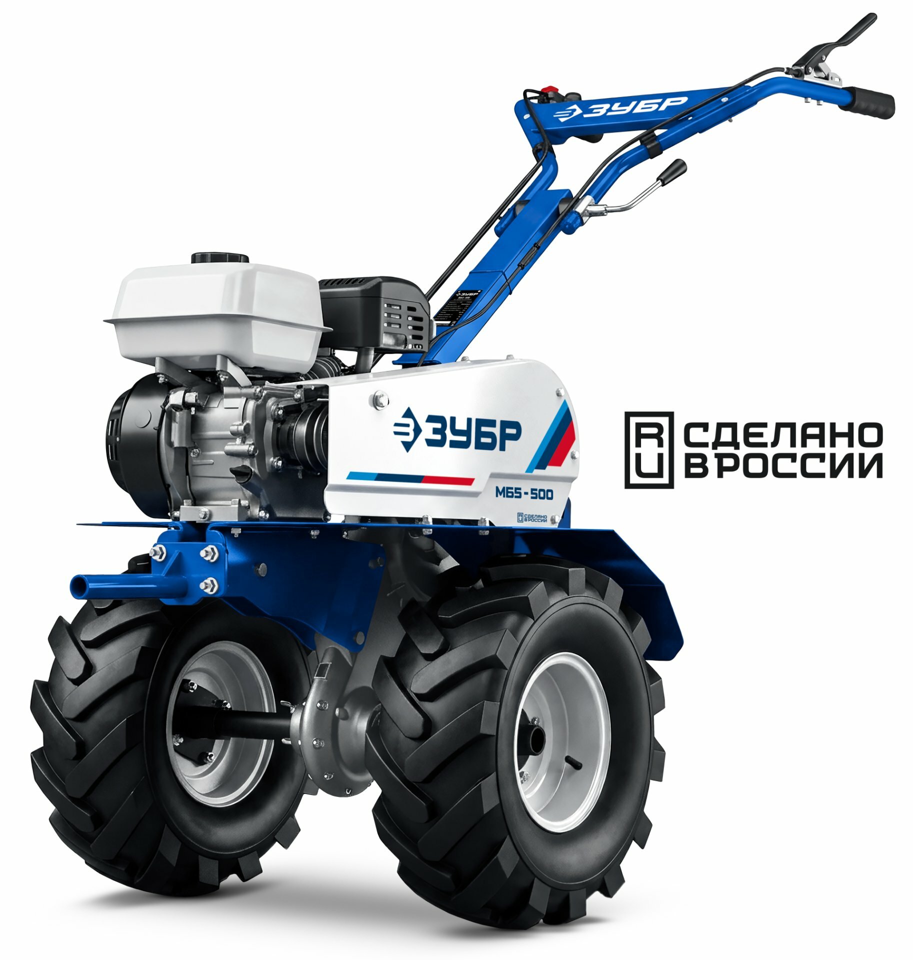 ЗУБР АР-5 редуктор, 6 скоростей, увеличенные колеса, мотоблок бензиновый, Профессионал (МБ5-500)