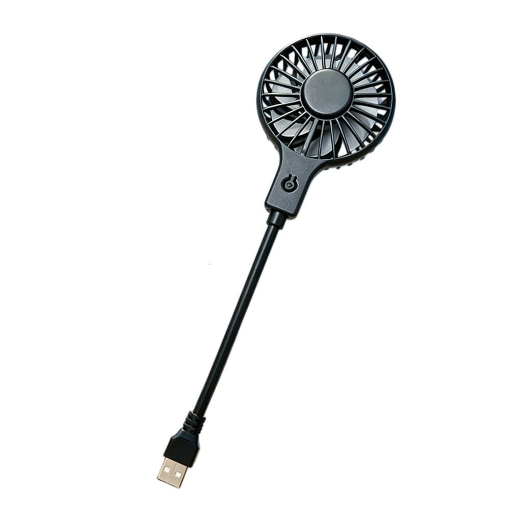 USB-вентилятор настольный, 3 режима, гибкая ножка, Черный