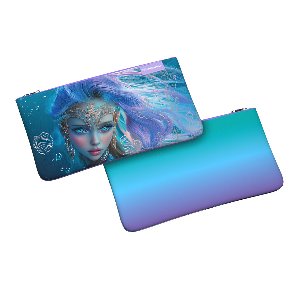 Пенал-конверт на молнии Light.Aquamarine