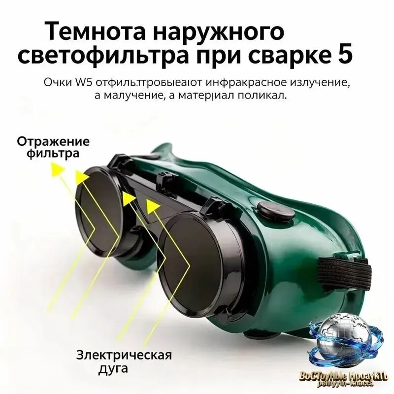 Сварочные очки-хамелеон с автоматическим затемнением для безопасной работы