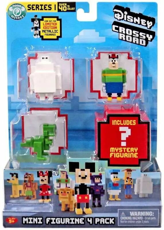 Crossy Road Серия 1 Мини-набор фигурок Бэймакс, Пит, Рекс и загадочные фигурки