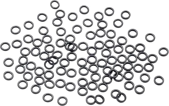 Кольца для нахлыстовых маховиков MEROCA 100 шт. 2,5 мм Серый, 2.5MM