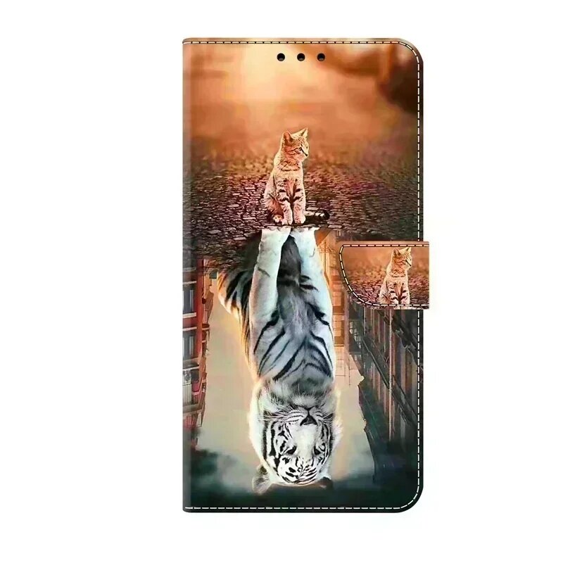Чехол-книжка для Samsung Galaxy A50 с кошкой