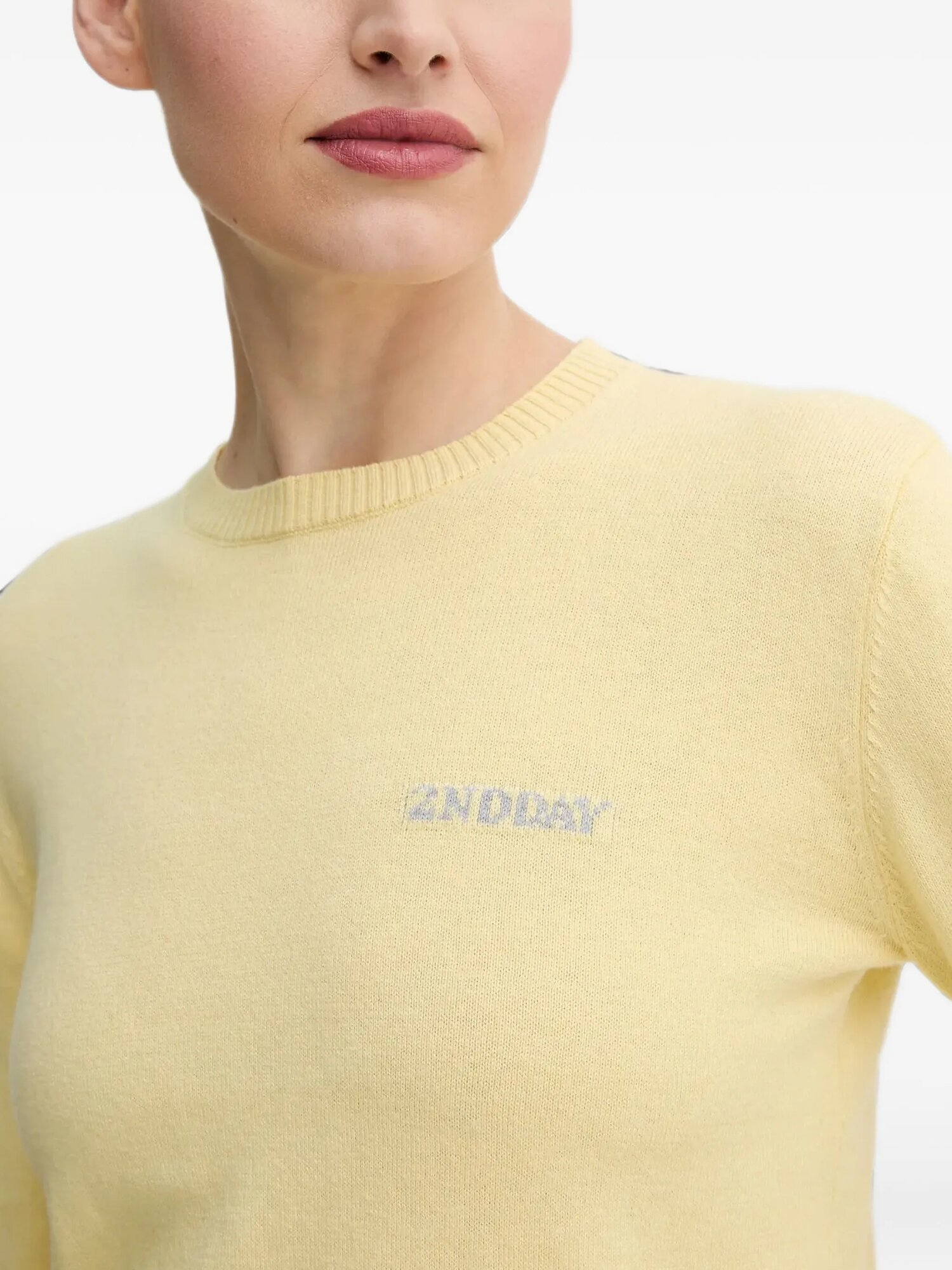 Свитер 2NDDAY Logo-embroidered sweater, размер 44, , ochre yellow — фото 1