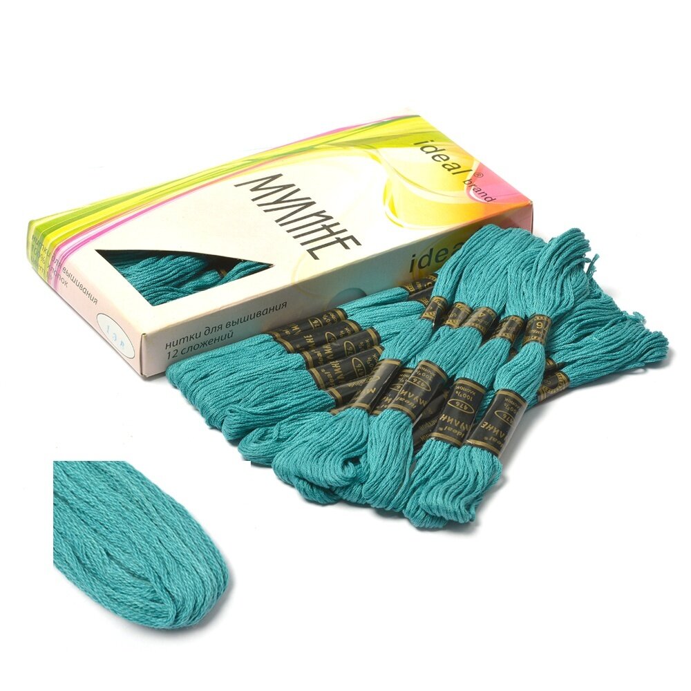 Нитки мулине IDEAL 100% хлопок, 24х8 м, цвет 476 (МУЛ. ТВ. IDEAL.476)