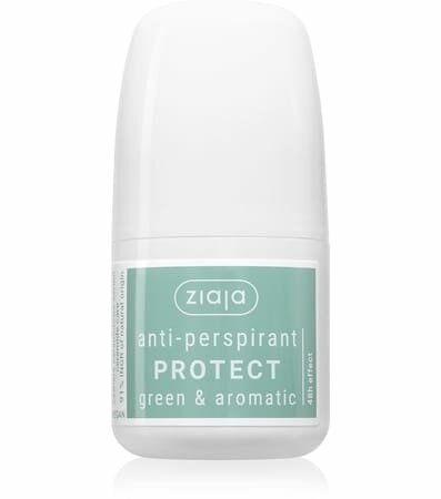 Дезодорант ziaja antiperspirant protect, green & aromatic, 60 мл