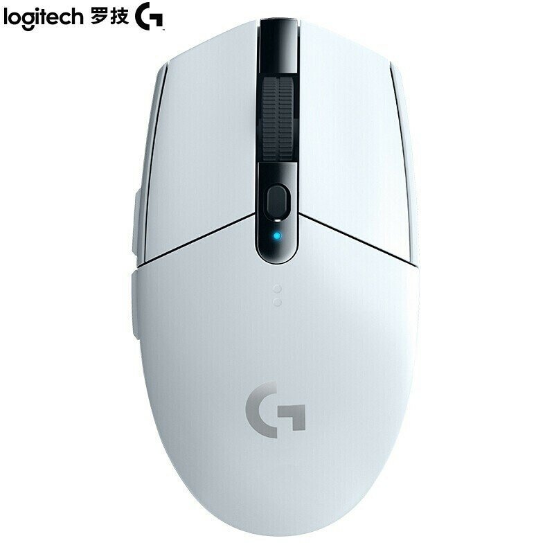Logitech G304 беспроводная игровая мышь - Белая, легкий дизайн, 6 настраиваемых кнопок, идеальна для игр и офиса