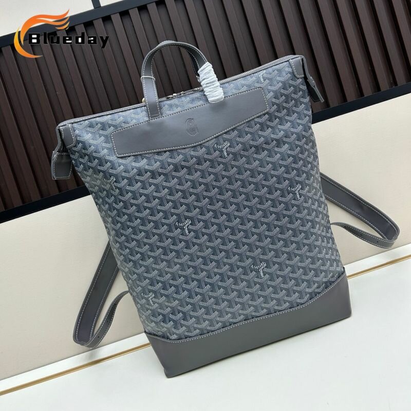 Сумка Speedy прозрачная радужная коллекция Goyard с фирменным узором, натуральная кожа, ручная , рюкзак и поперек тела