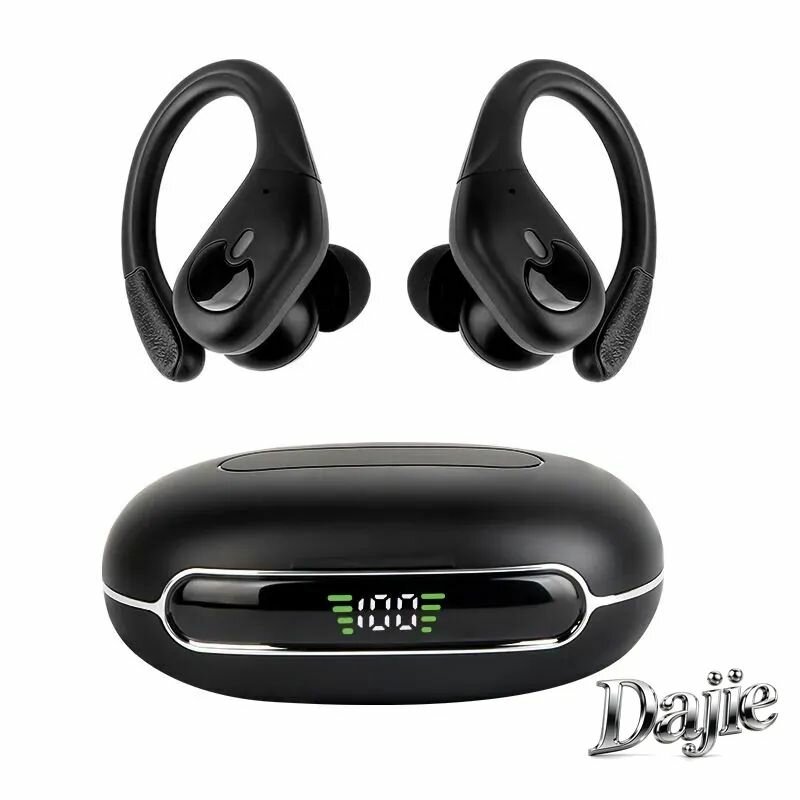 Наушники беспроводные с микрофоном, Bluetooth, USB Type-C, черный матовый