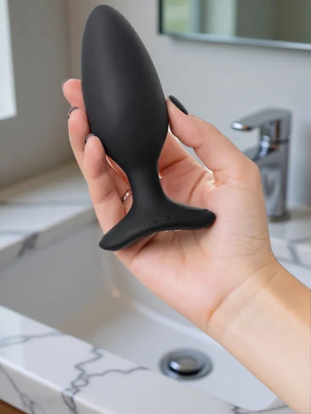 Анальная втулка LOVENSE "Hush 2", силикон, водонепроницаемая, с вибрацией, 10 режимов, 13,5см