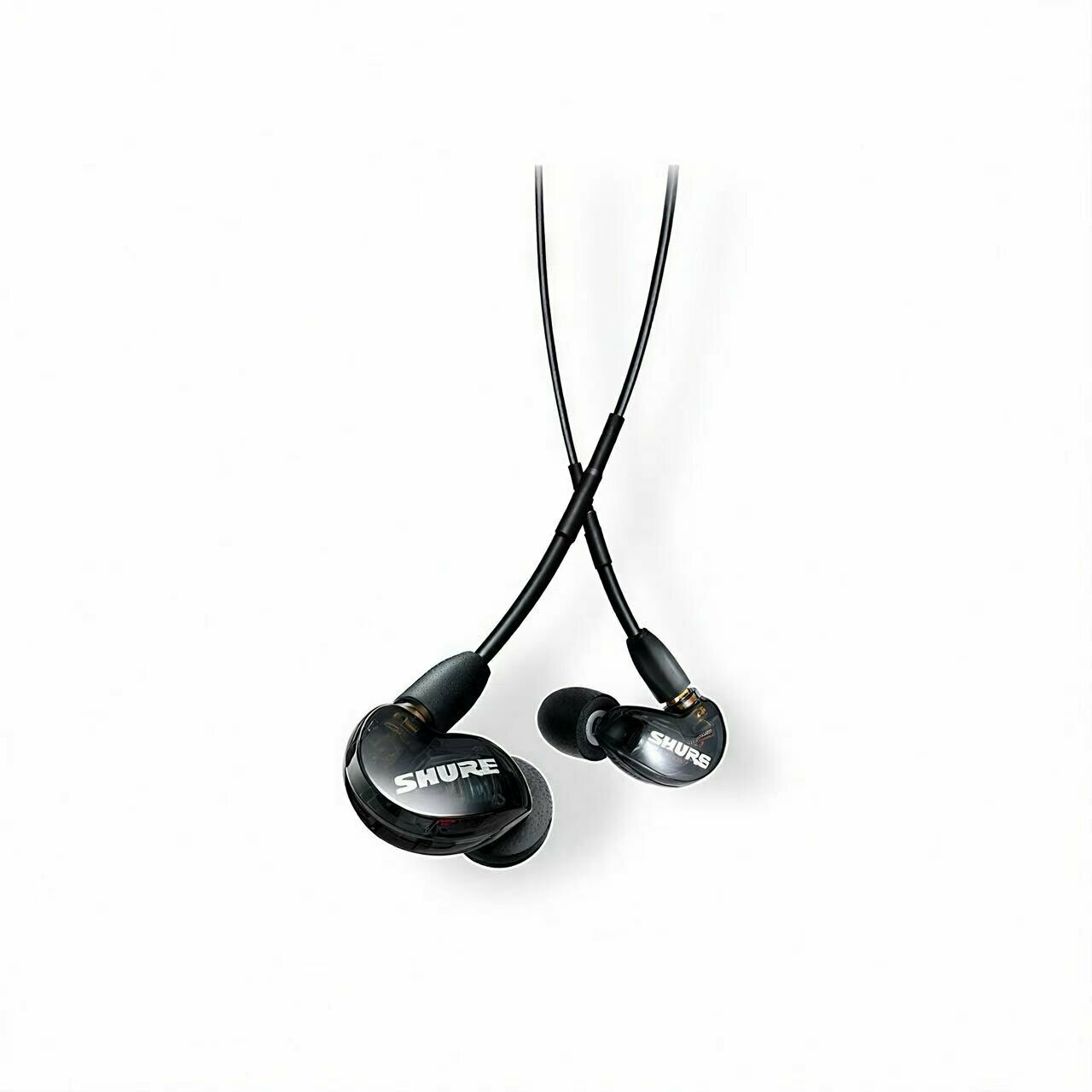 Наушники-вкладыши Shure SE215 с микрофоном и пультом, проводные, для музыки и игр, мониторные Hi-Fi, фиолетовый цвет