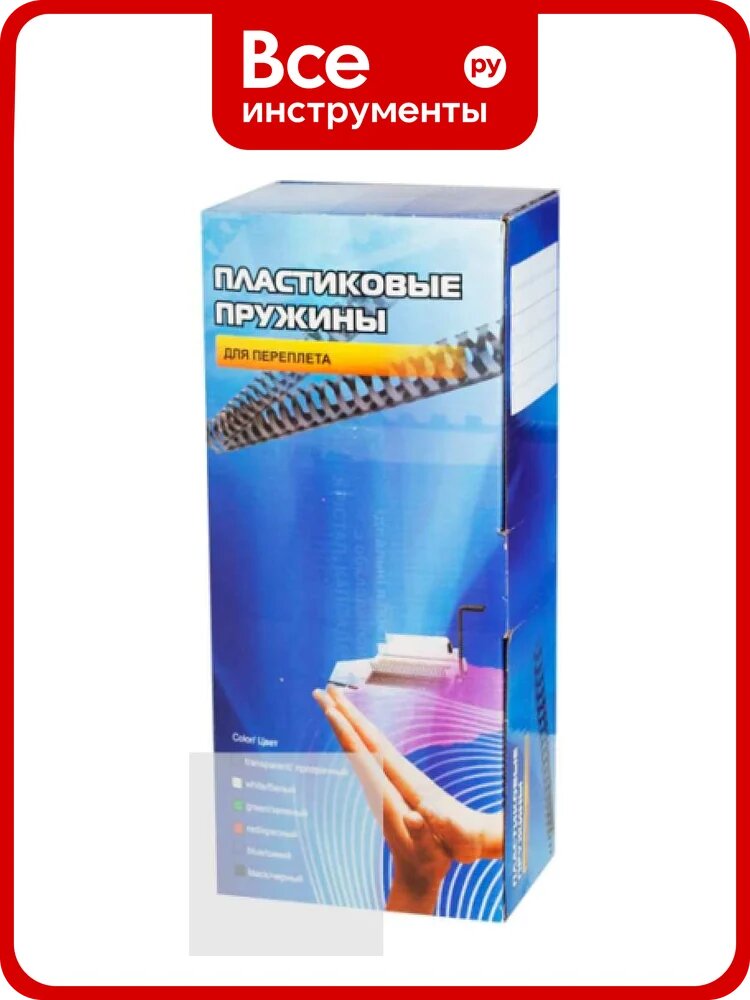 Пластиковые пружины Office Kit 8 мм, прозрачные, 100 шт. BP2152
