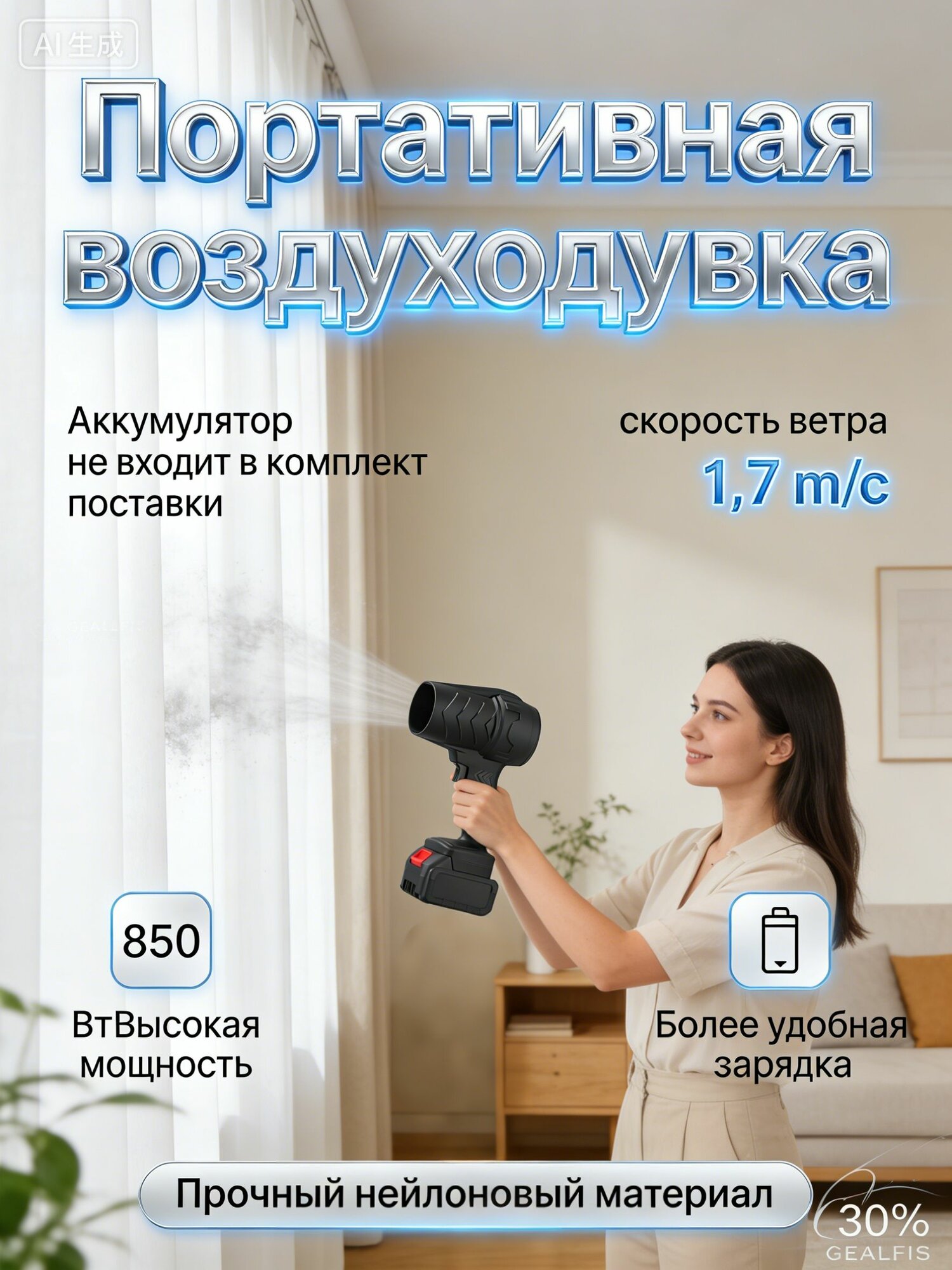 Портативная воздуходувка
