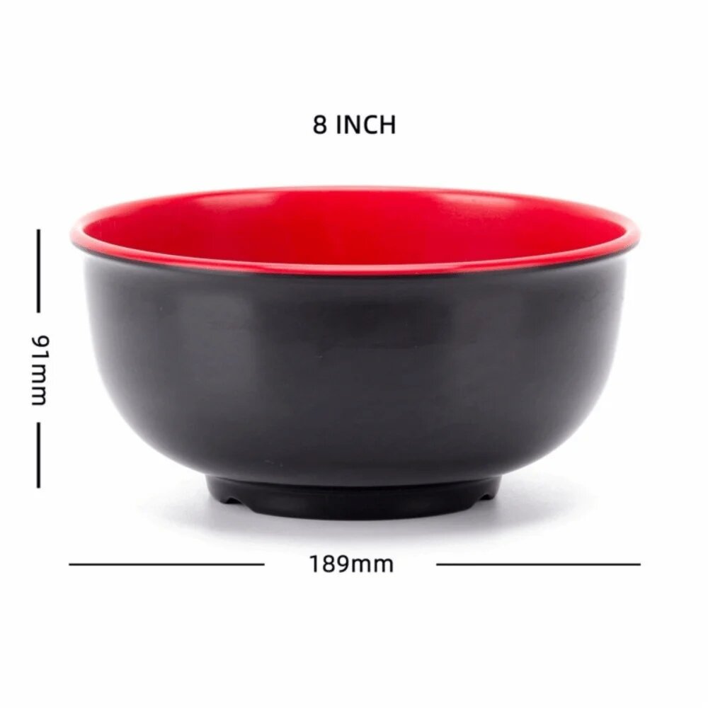 Меламиновая миска Black Red