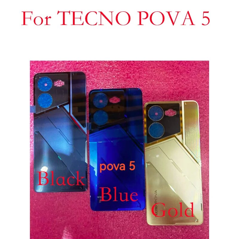Новая задняя крышка/корпус для Infinix Tecno Pova 5, 1 шт, запчасти для ремонта Pova 5 Gold