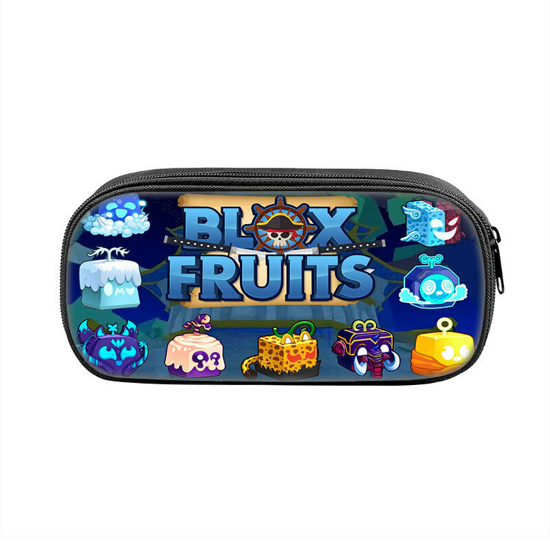 Пенал ROBLOX Blox Fruits Devil Fruit для детей, школьная канцелярия, милый дизайн