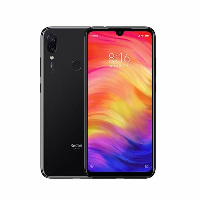 Redmi Смартфон XIAOMI REDMI Оригинальный Note 7 глобальная версия смартфон 6гб 64гб Android 4000mAh телефон 48.0MP+5.0MP задней камеры 6.3 экран 4G мобильный 6/64 ГБ, Nano-SIM, черно-серый