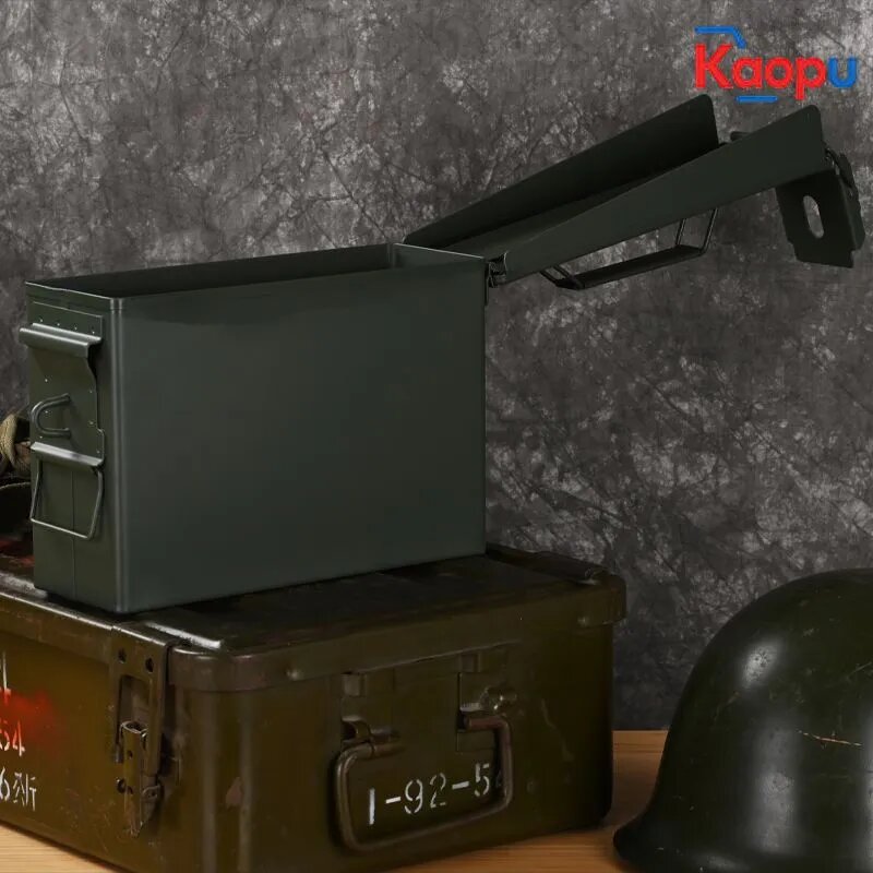 Кейс для патронов 33х19 см, металлический, зеленый, размеры 327x185x226 мм, вес 3.092 кг — фото 1