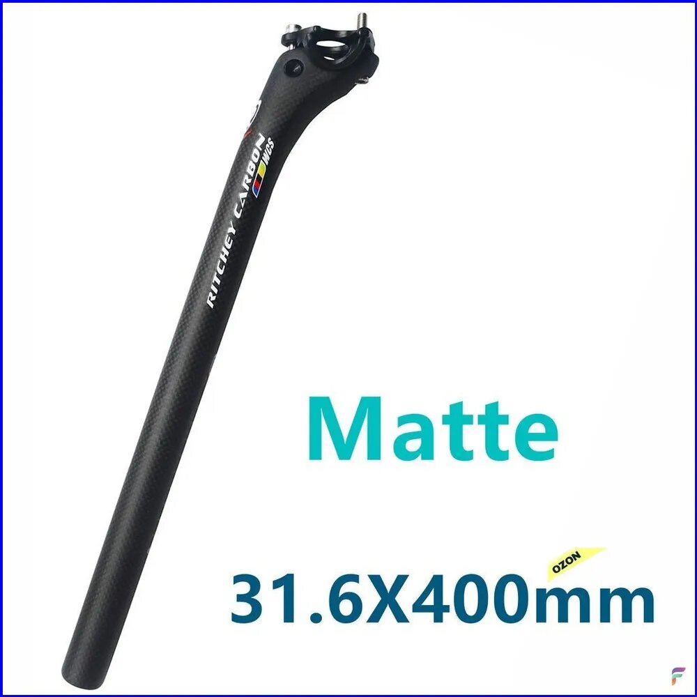 Подседельный штырь Ritchey Carbon матовый/глянцевый 3k Fiber, 27,2/30,8/31,6 мм, 350/400 мм, качественный для MTB/Road Light-.