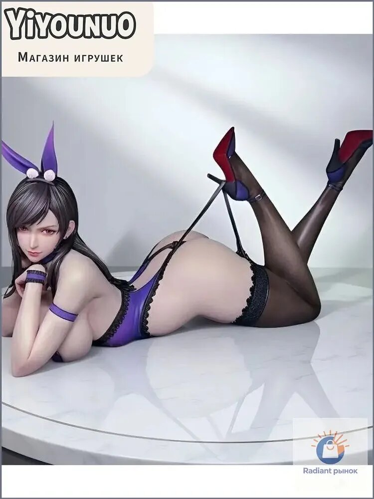 Фигурка Тифа Локхарт в костюме Bunny Girl коллекционная аниме статуэтка PVC, декоративная модель для подарка и коллекции