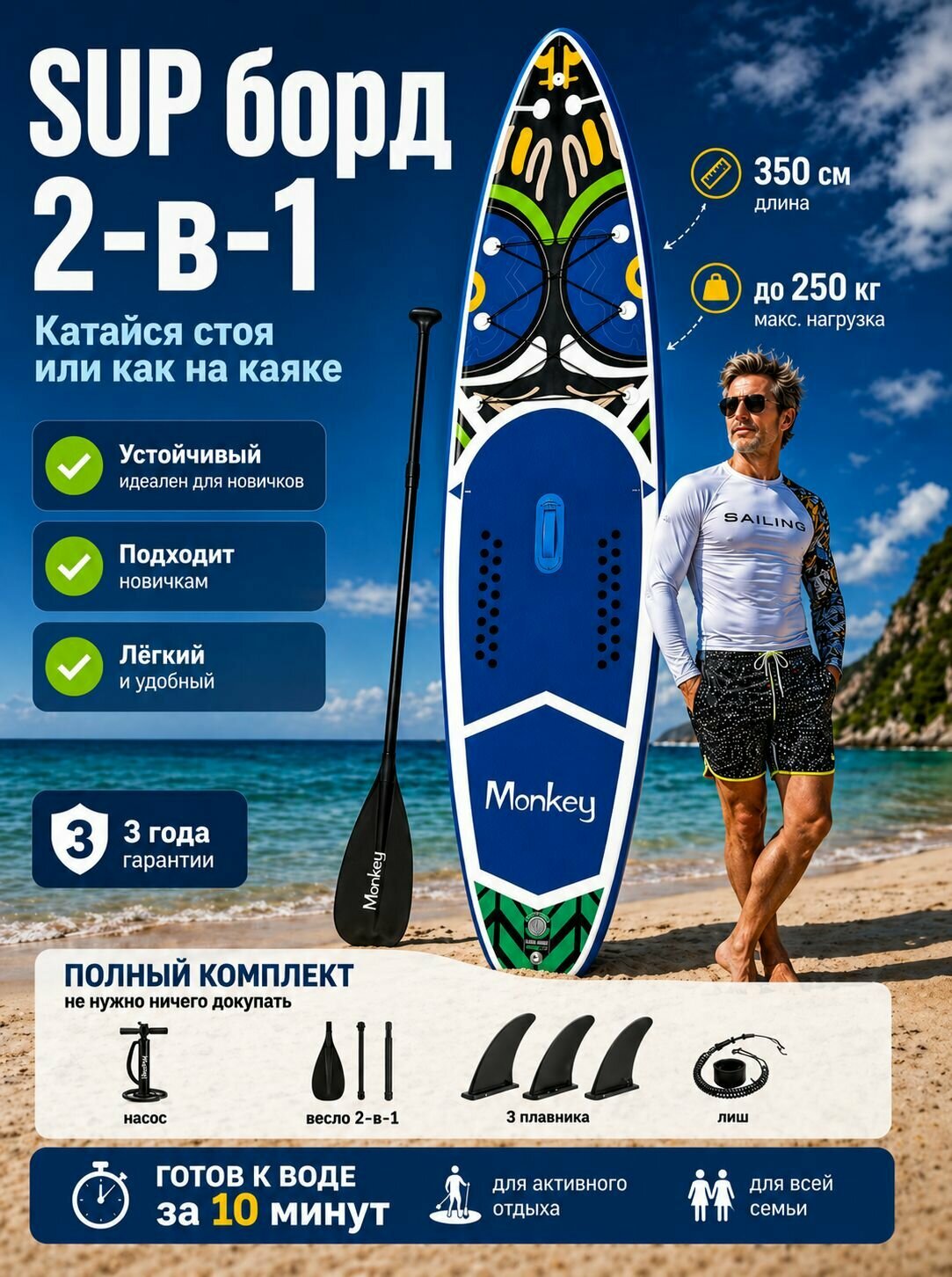 Solidworks SUP-доска83 см