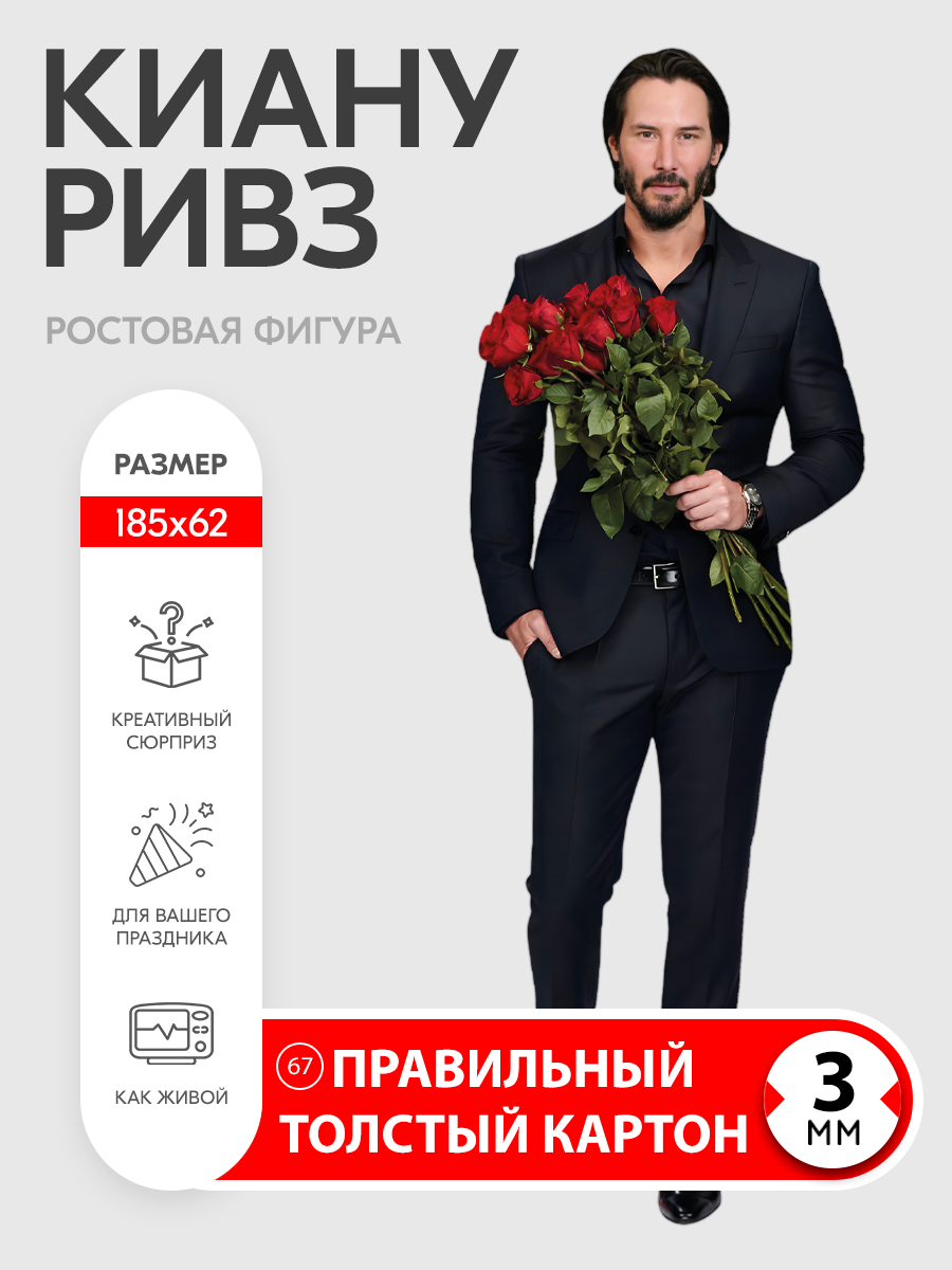 Аксессуар для фотосессий, самое это, Киану Ривз 3, ростовая фигура