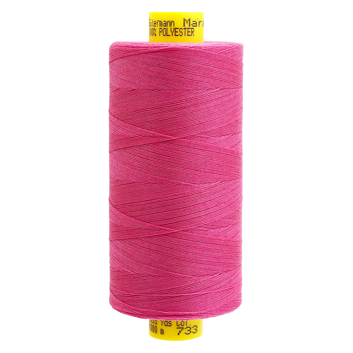 Нитки Mara 120/1000 м универсальные, 100% полиэстер Gutermann 700207 (733 розовая фуксия), 10 шт