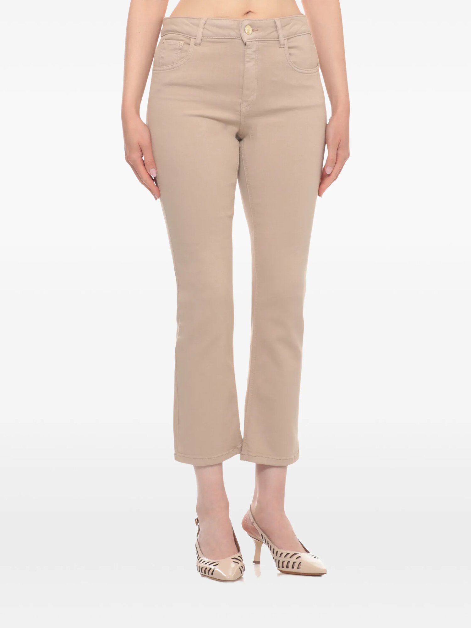 Брюки eMMe Logo-patch five-pocket trousers, размер 46 — фото 1
