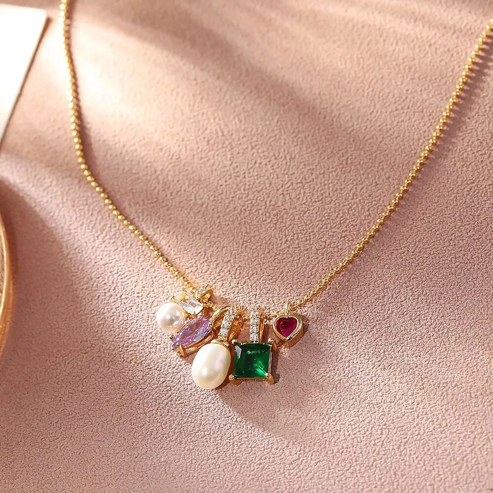 Чокер, Swarovski Zirconia, акрил, агат, белый — фото 1