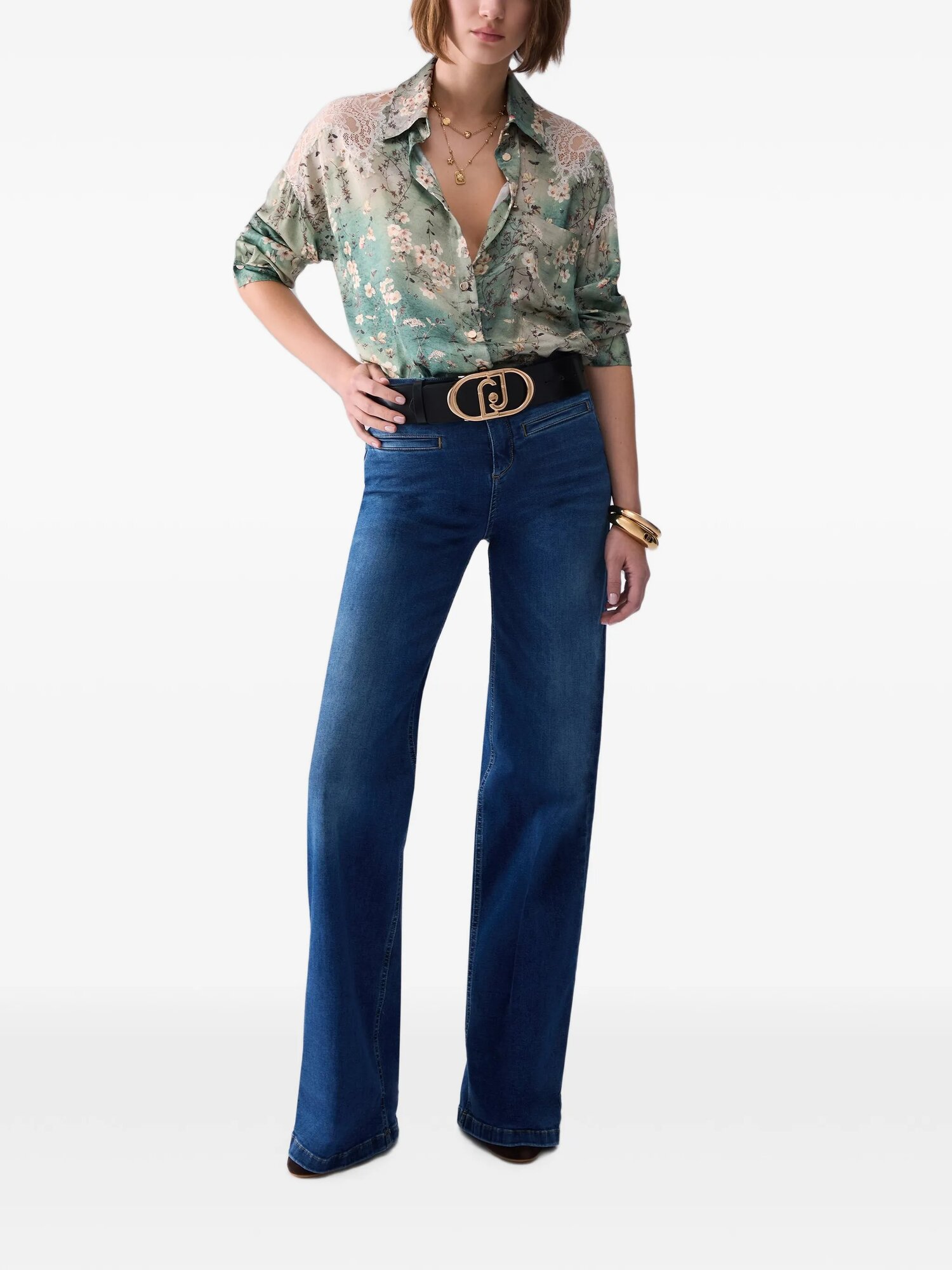 Джинсы LIU JO Stonewash flare jeans, размер 38 — фото 1