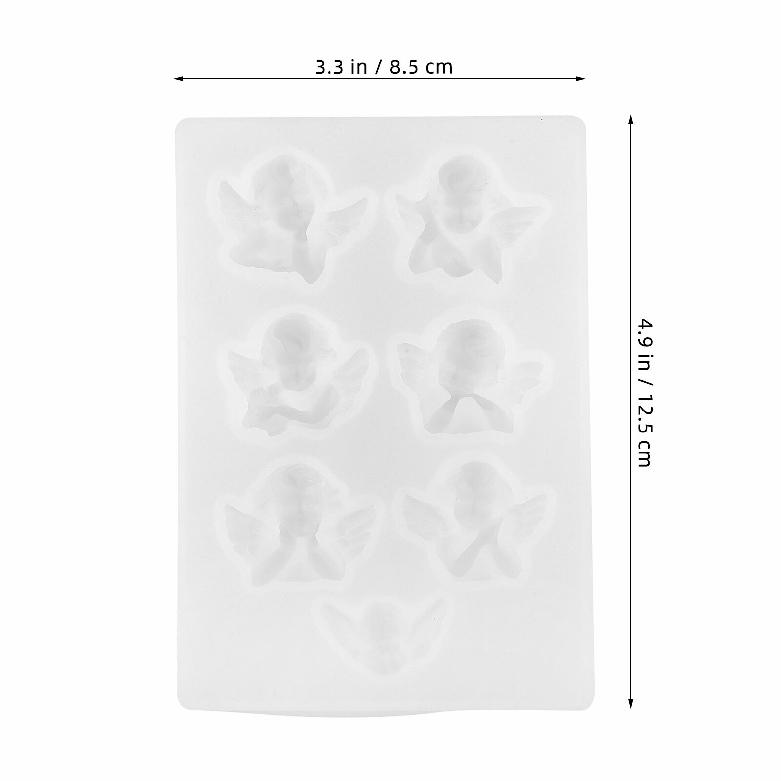 Силиконовая Форма Для Шоколада Ангел 3D Форма Для Декора Торта 12.50X8.50X1.50Cm