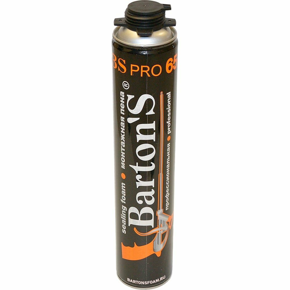 Профессиональная монтажная пена BARTON'S BS PRO 65+, 880 мл BR238