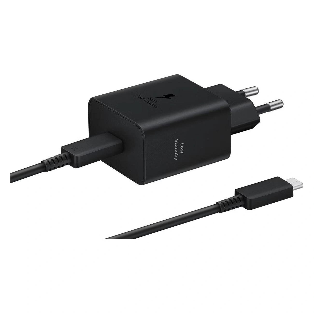 Зарядное устройство для смартфона_ Samsung 45W c кабелем USB Type-C 1.8М черный