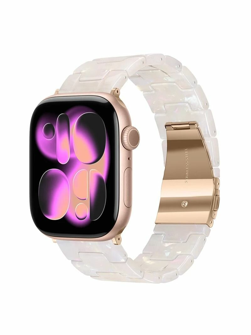 Ремешок из акриловой смолы на три звена для Apple Watch S10/S11/Ultra3, для размера 44/45/46/49 мм