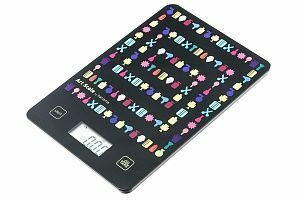 Весы Harizma Art Scale, многофункциональные, LCD-дисплей, закаленное стекло, черные