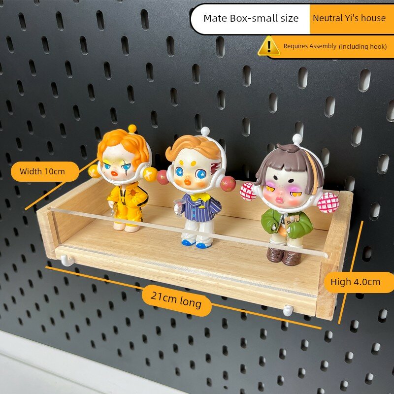 Коробка для хранения фигурок Pop Mart короткая малого размера, компактный дизайн с настенной установкой, идеально для