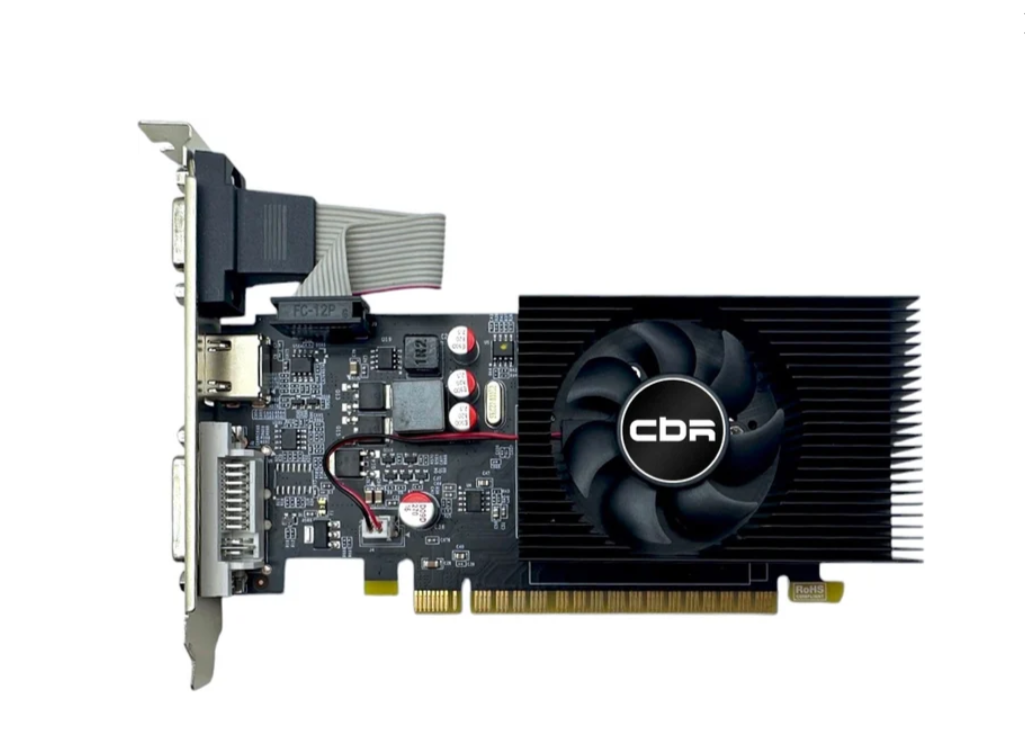 Видеокарта CBR GeForce GT 730 2GB DDR3 VGA-STXT730-2G-RTL