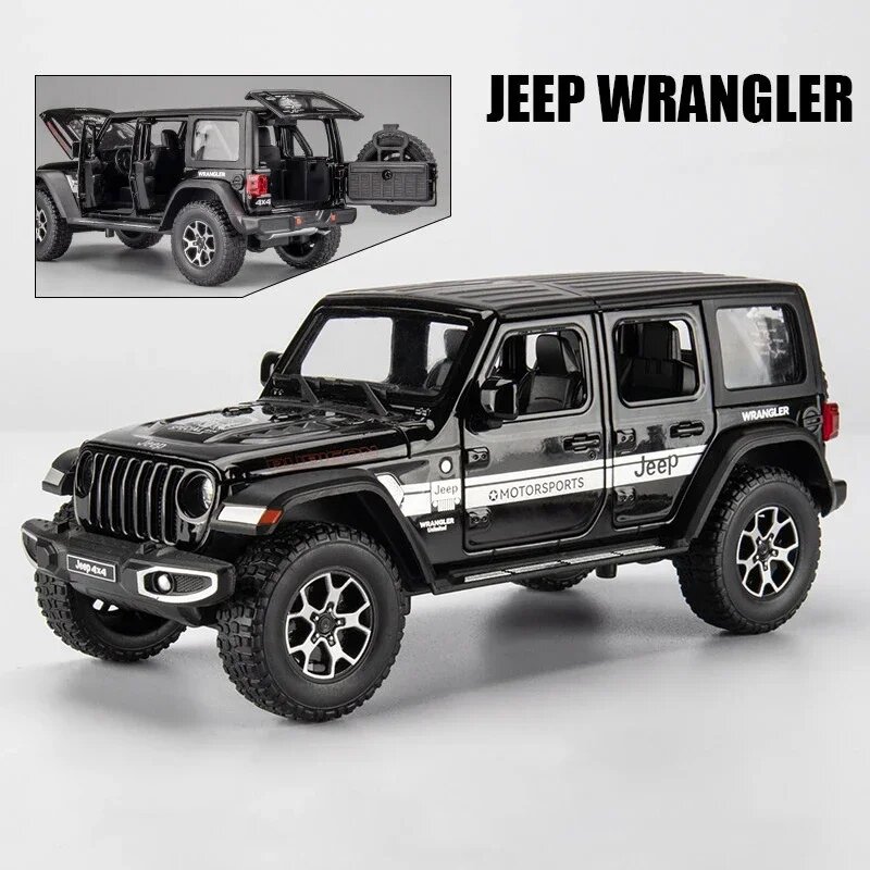 Модель автомобиля Maisto Jeep Wrangler 1:22 металлическая Черный, NO BOX1