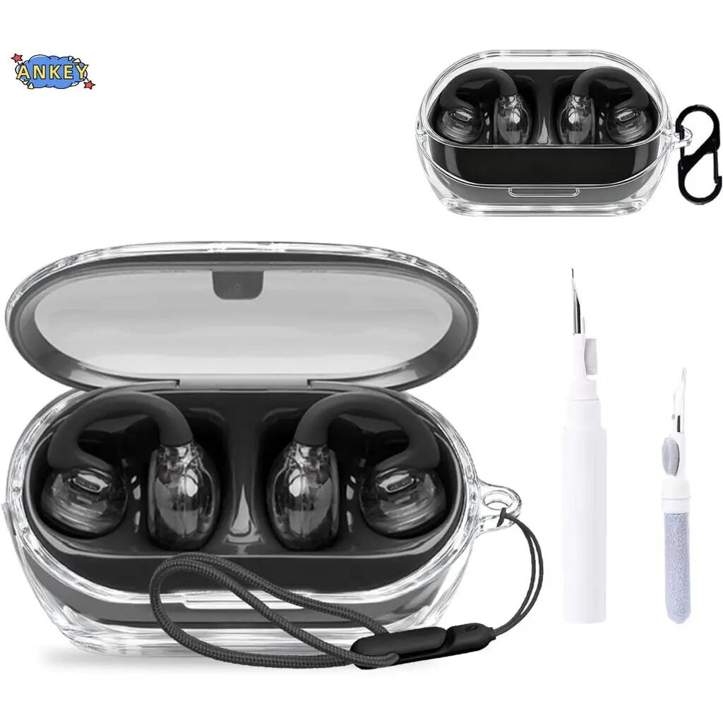 Чехол для JBL Soundgear Clips из ТПУ Черный, Clear pen rope