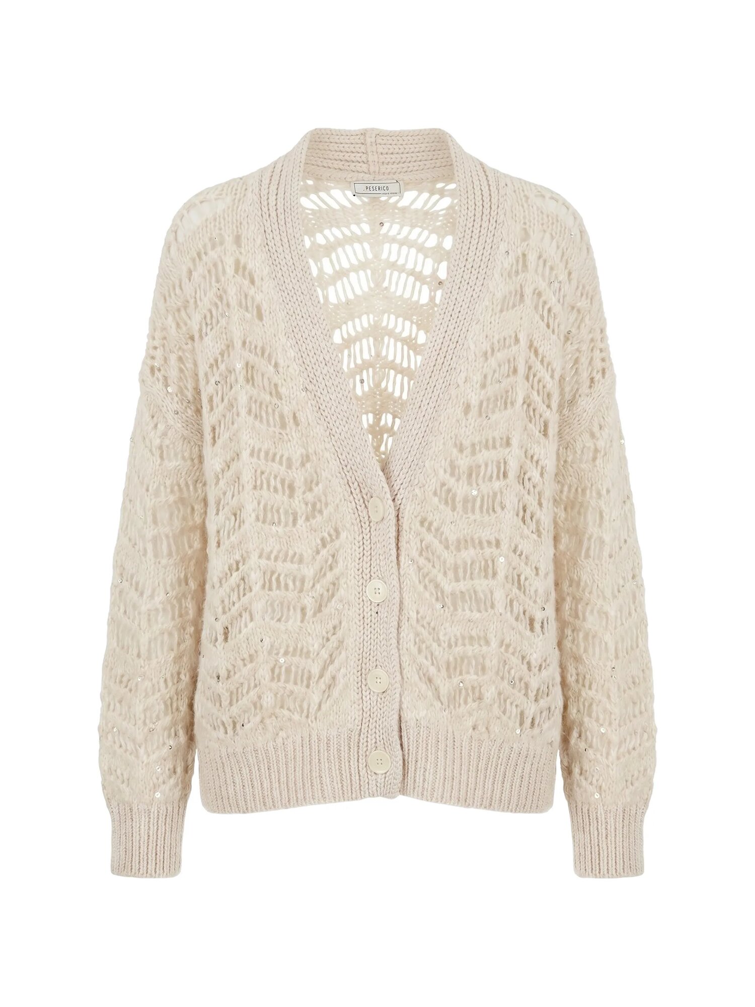 Кардиган Sequin-embellished open-knit cardigan