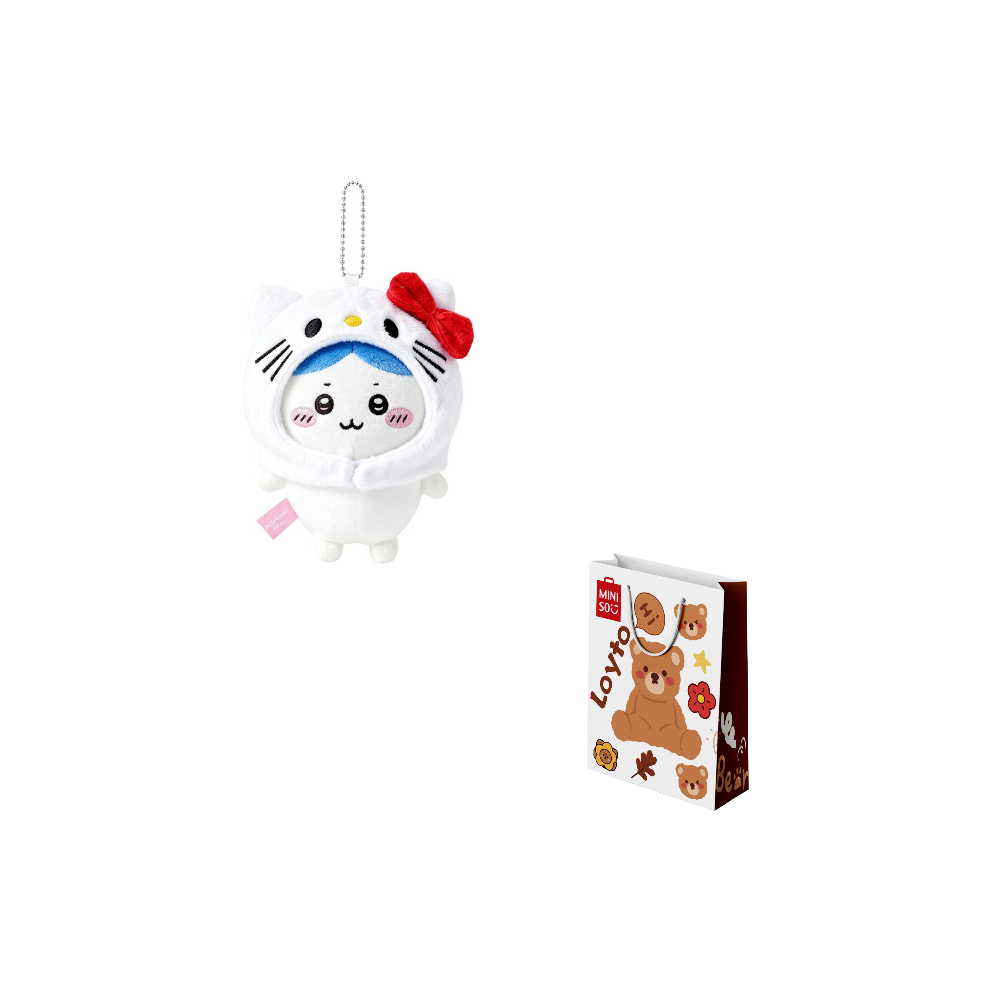 Miniso X chiikawa Усаги Чиикава Хачиваре Летающие белки Hello Kitty Kuromi Синнаморолл Плюшевые брелки