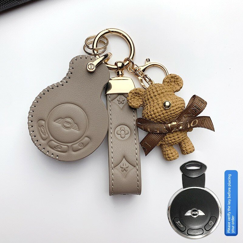 Ключевой брелок BMW Mini Countryman Cooper F54 F55 F56 F60 B-стиль для вставного запуска с ремешком и