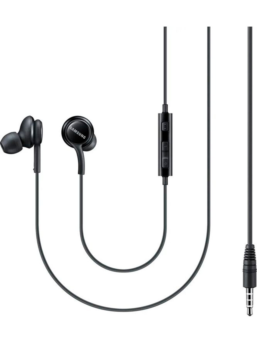 Наушники проводные внутриканальные Samsung EO-IA500BBE Jack 3.5 mm, черный