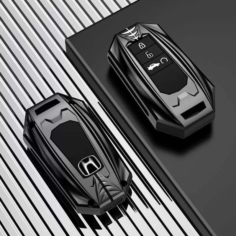 Одиночный чехол для ключа Honda CR-V в черном цвете, премиум-качество для моделей Honda 2024 года (Civic, Accord, HR-V)