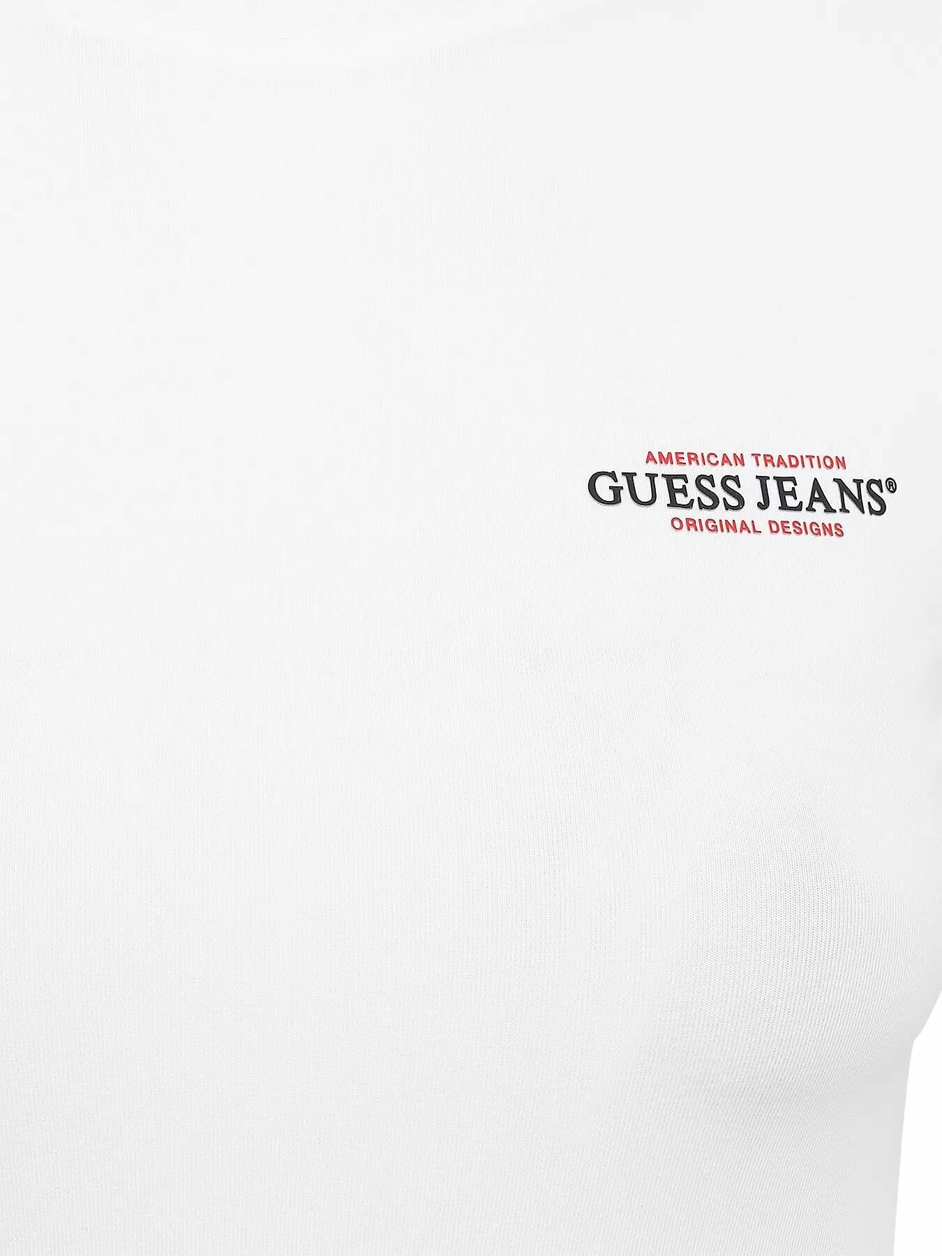 Футболка GUESS, размер L, белый — фото 1