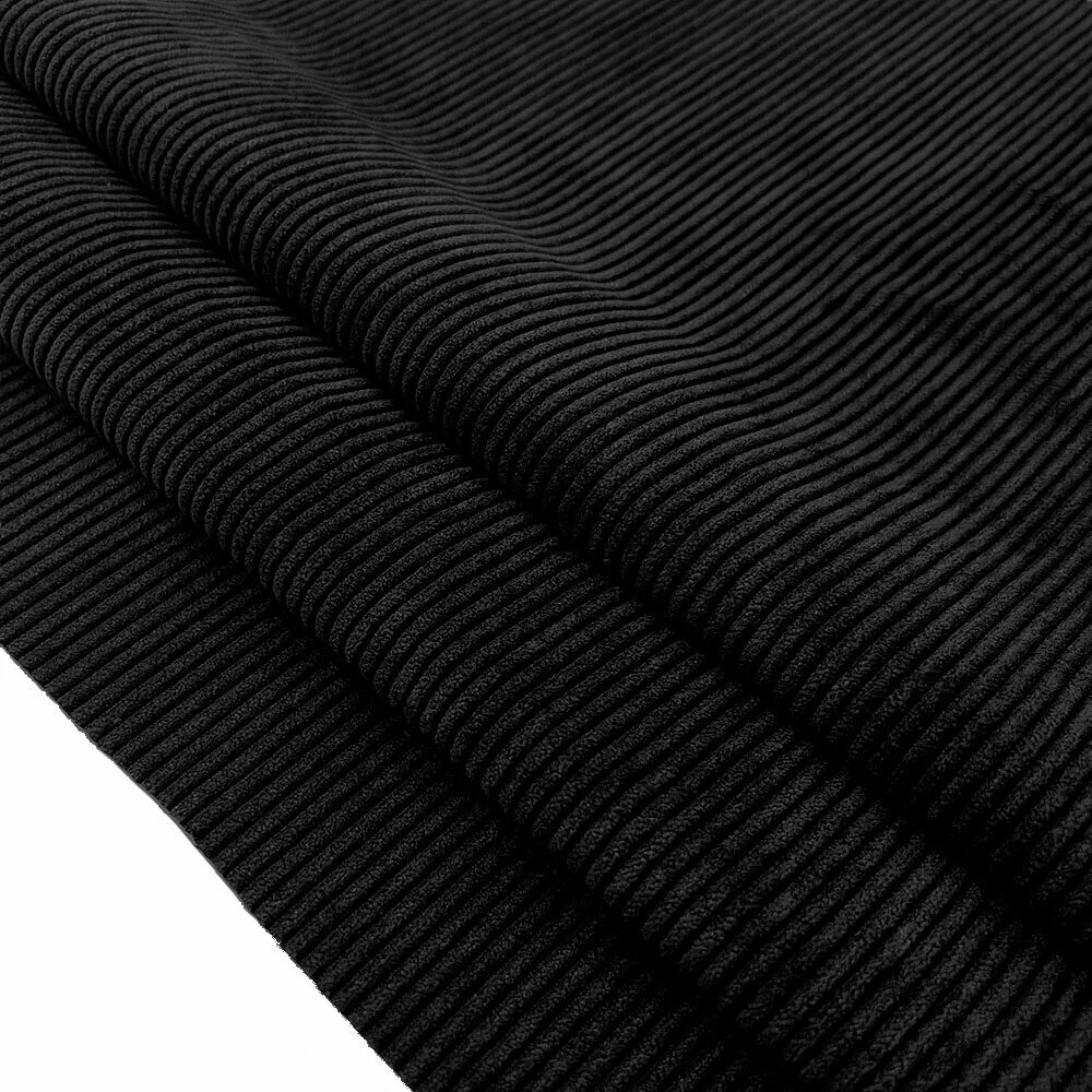 Вельветовая ткань с сенсорной полосой 50x150 см Черный, black, 100cm X 150cm